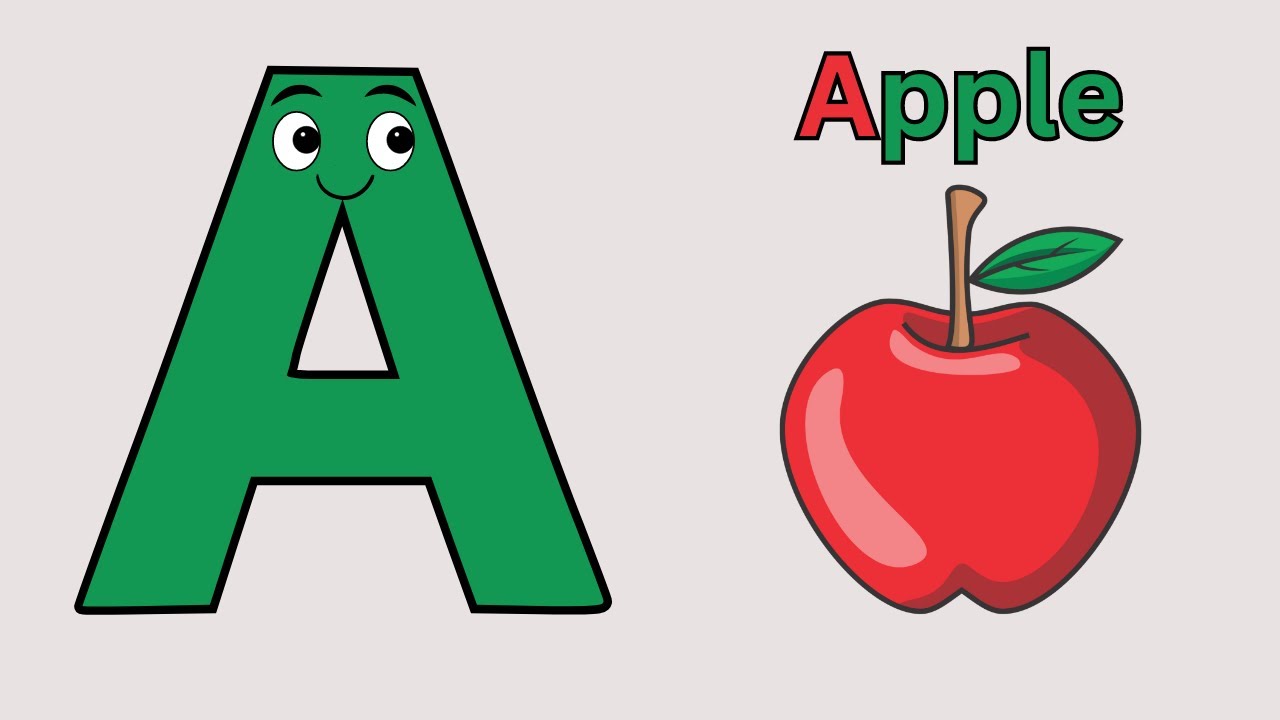 A is for Apple | ABC Song | Kids Educational Videos - YouTube