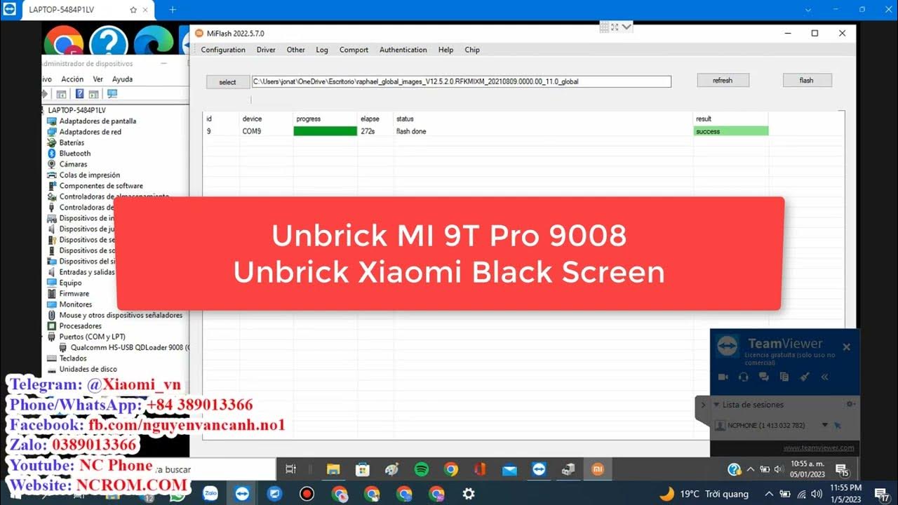 How to Unbrick Mi 9T Pro 9008 (Redmi K20 Pro) Black screen | Unbrick Xiaomi EDL Mode - YouTube
