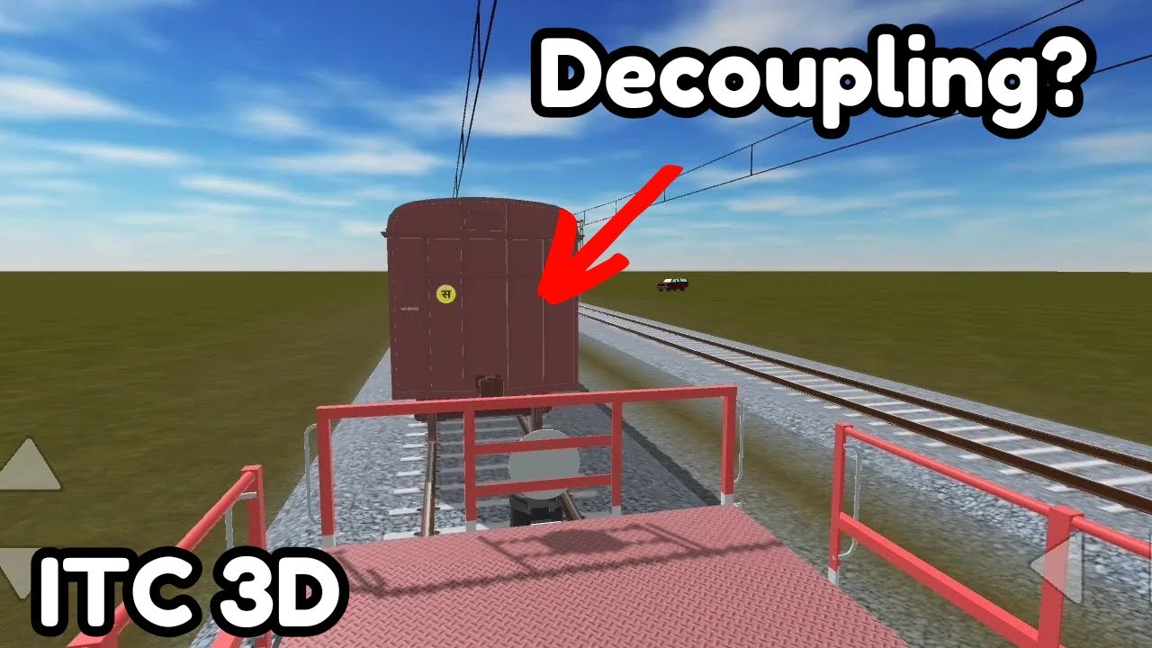 Goods Train Journey and Gaurd Van Decoupling | Indian Train Crossing 3D Gameplay - YouTube