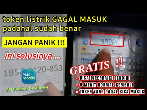 Isi Token Listrik Gagal Terus ? Ini Solusinya