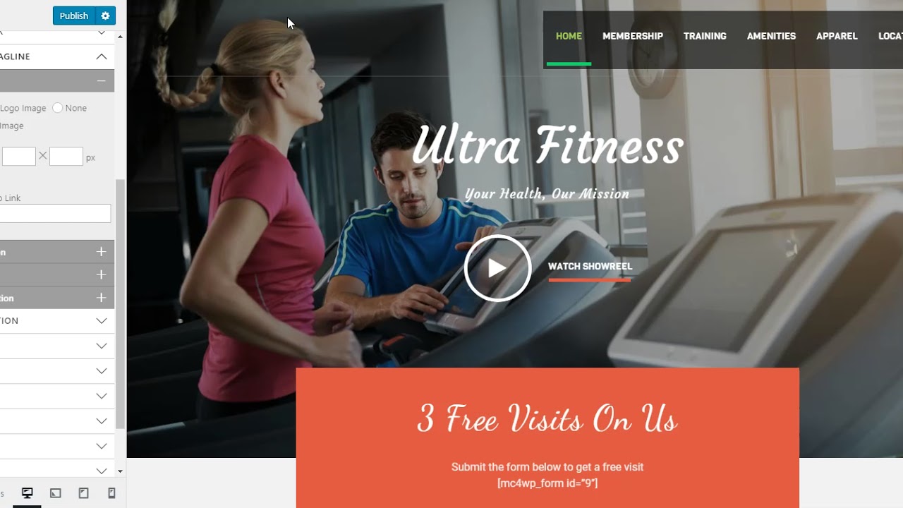 Wordpress with Themify add a logo - YouTube