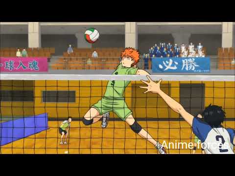 Hinata's crazy instant broad attack |Haikyuu season 1 episode 1 | ENG Sub