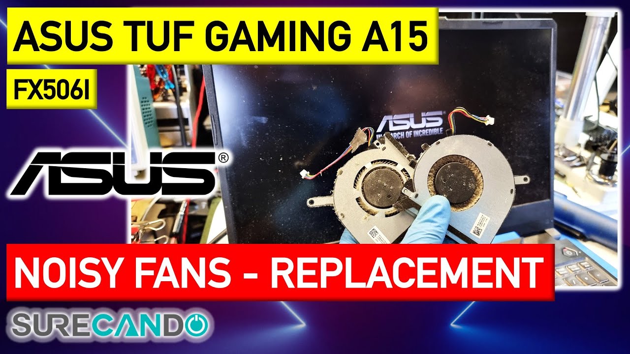 ASUS TUF CPU and GPU Fan Replacement / Thermal paste clean up. FX506I ...