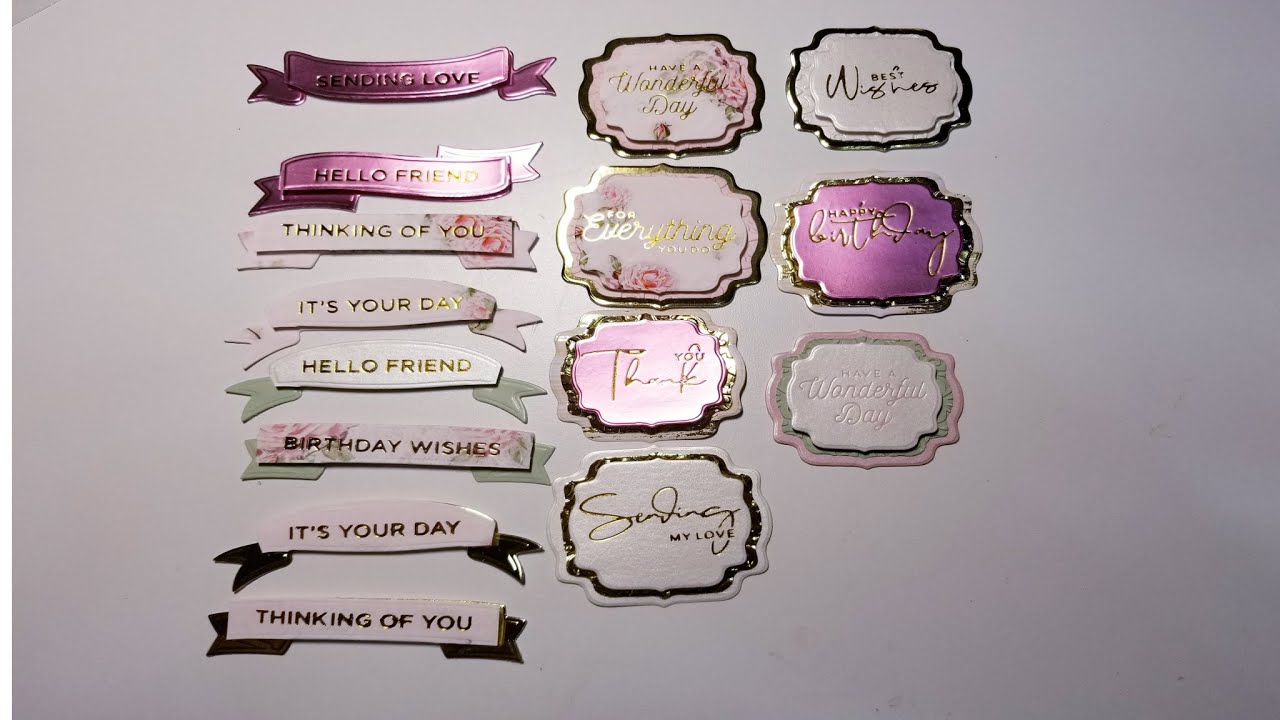 How to Create Beautiful foil sentiments - YouTube