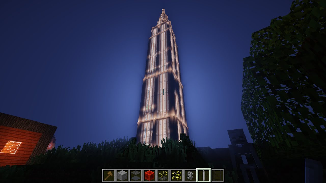 My Skyscraper in Minecraft (Cubic Chunks Mod) - YouTube