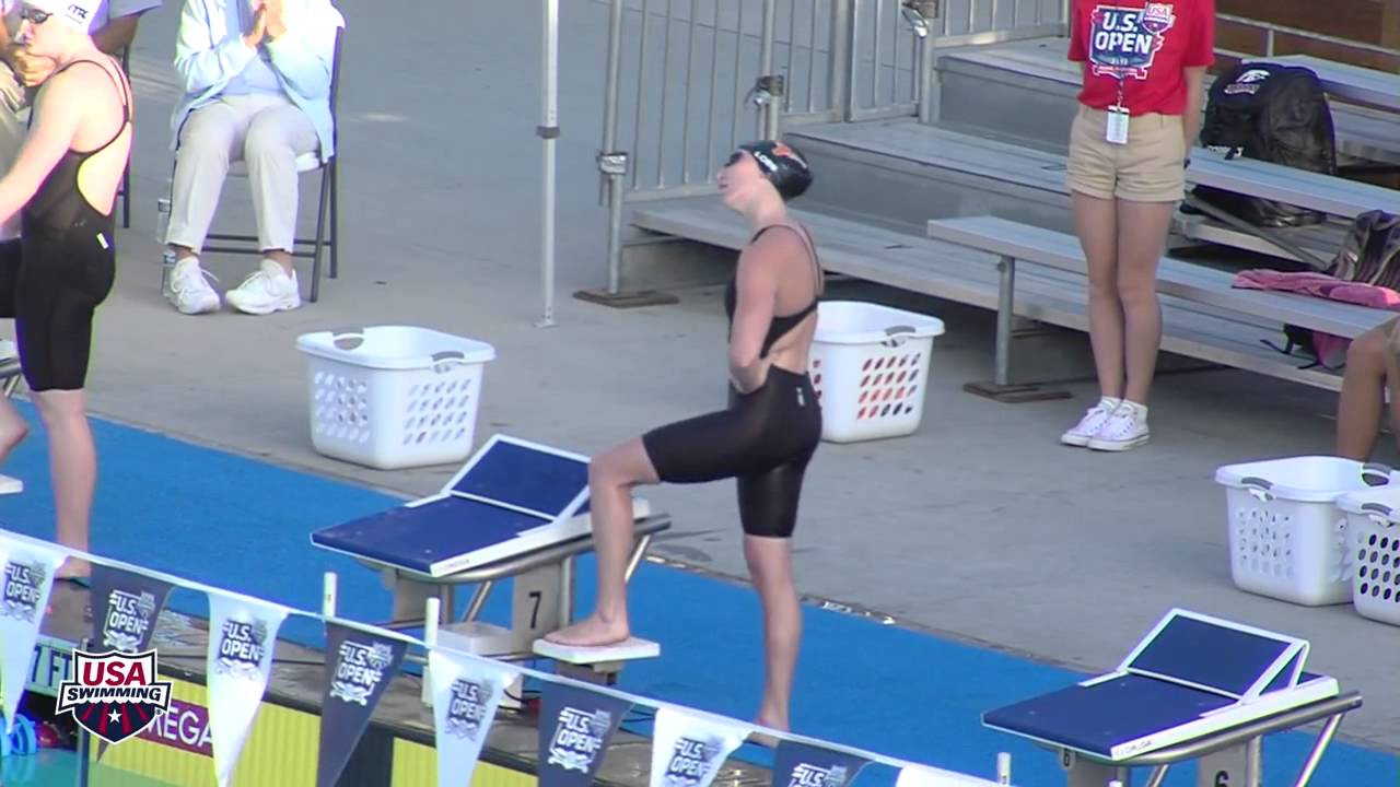 Melissa Gates at U.S. Open Championships - 50 freestyle - YouTube