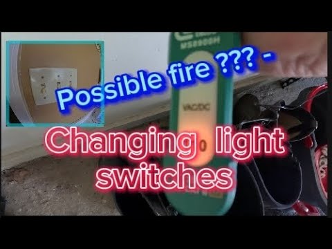 Changing light switches and found a serious problem !!! - YouTube