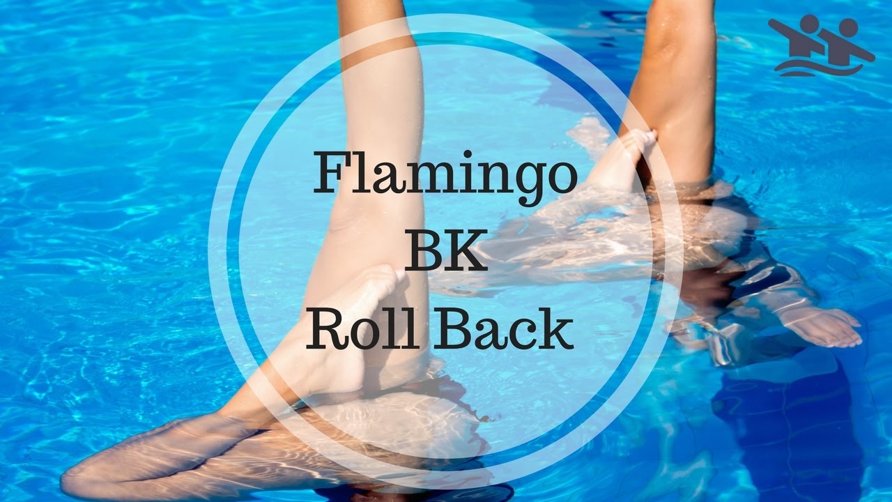 Flamingo roll back - synchronized swimming - YouTube