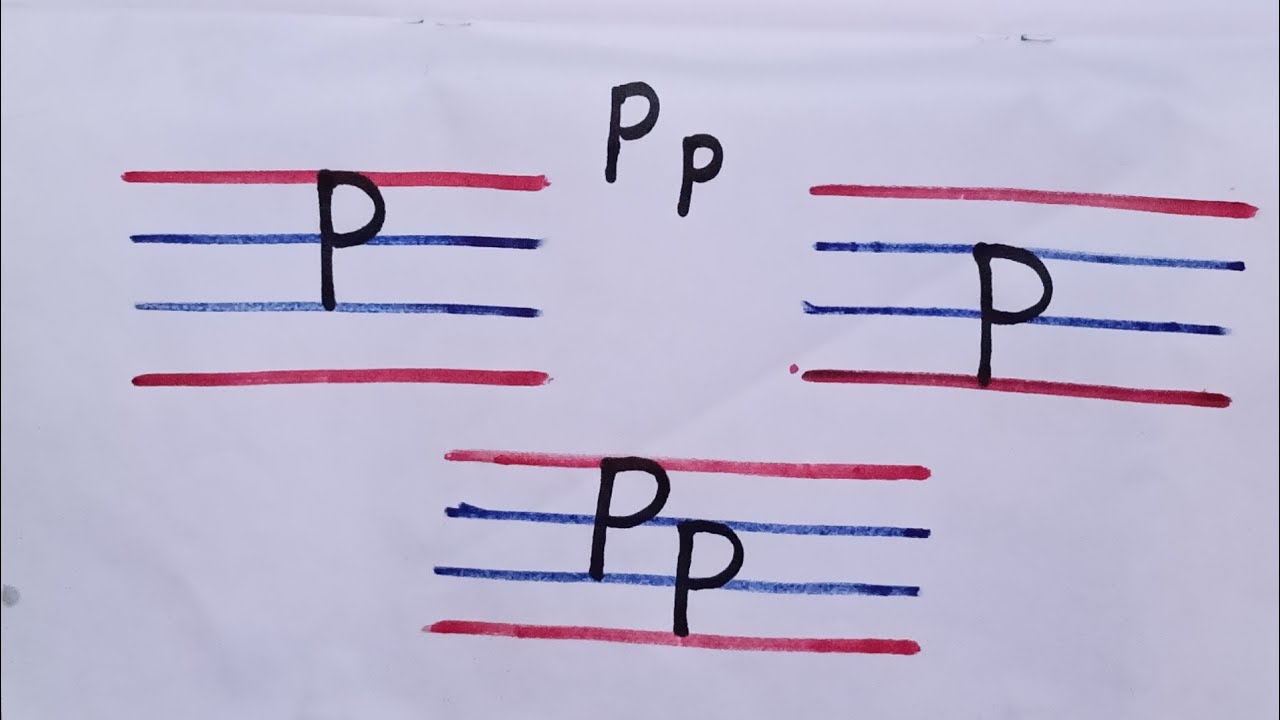 How to write capital P / How to write small p / How to write Aa to Zz ...