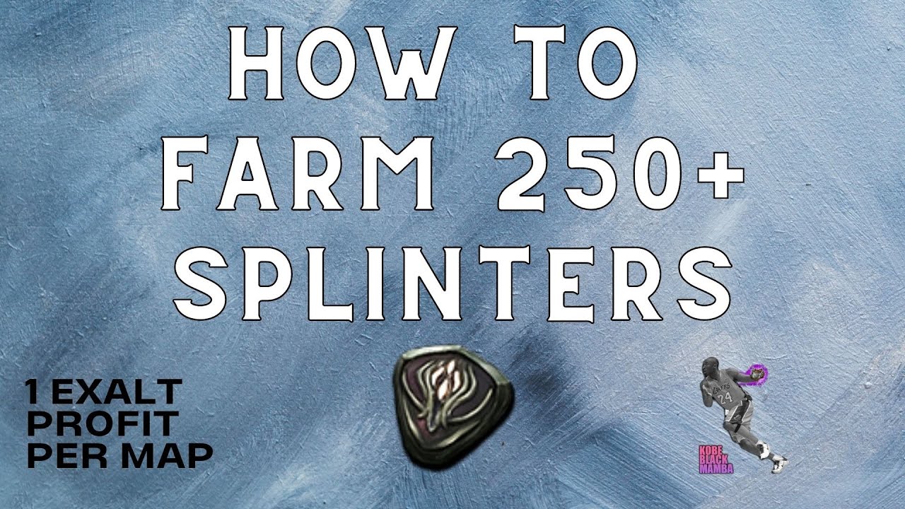 [3.15] HOW TO FARM 250+ SIMULACRUM SPLINTERS PER MAP WITH MINIMUM ...