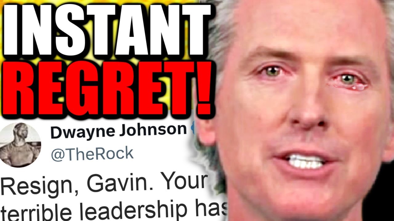Gavin Newsom Has CRAZY MELTDOWN After INSANE BACKLASH From Hollywood ...