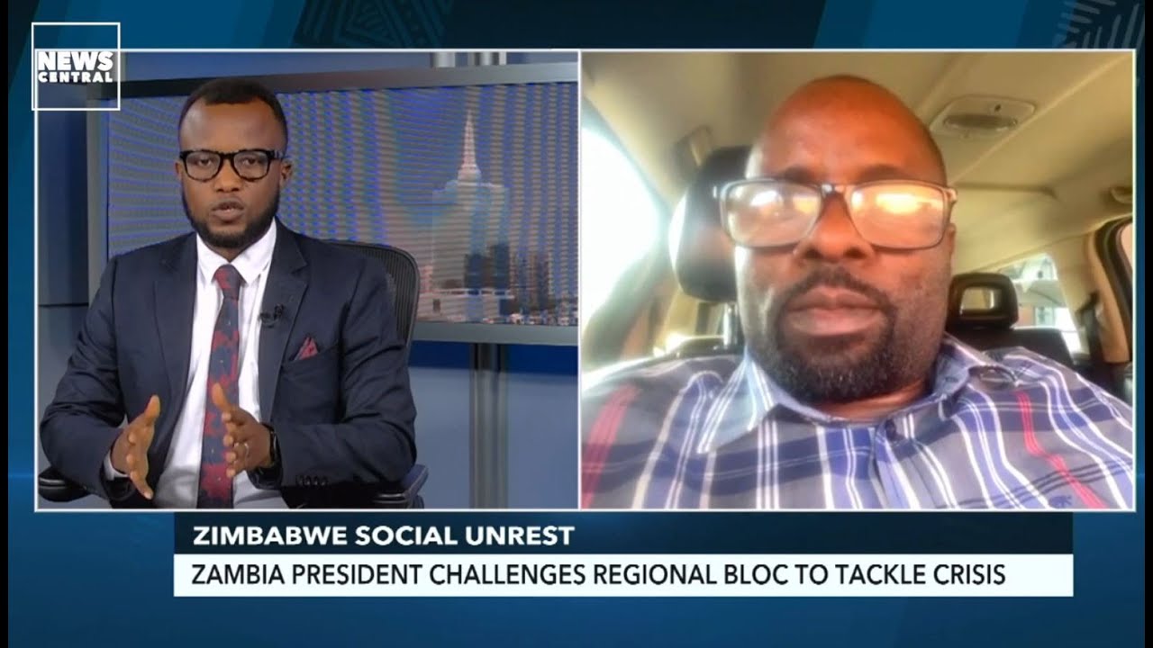Zimbabwe Social Unrest: Zambia President Challenges Regional Bloc To ...