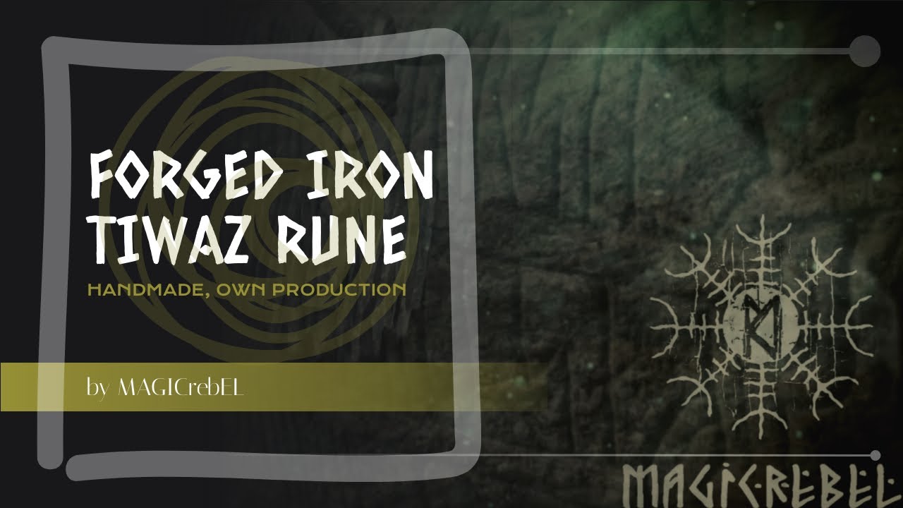 Forging a pendant -Forged Iron Tiwaz Tyr Tiw Rune Viking Amulet Runic ...