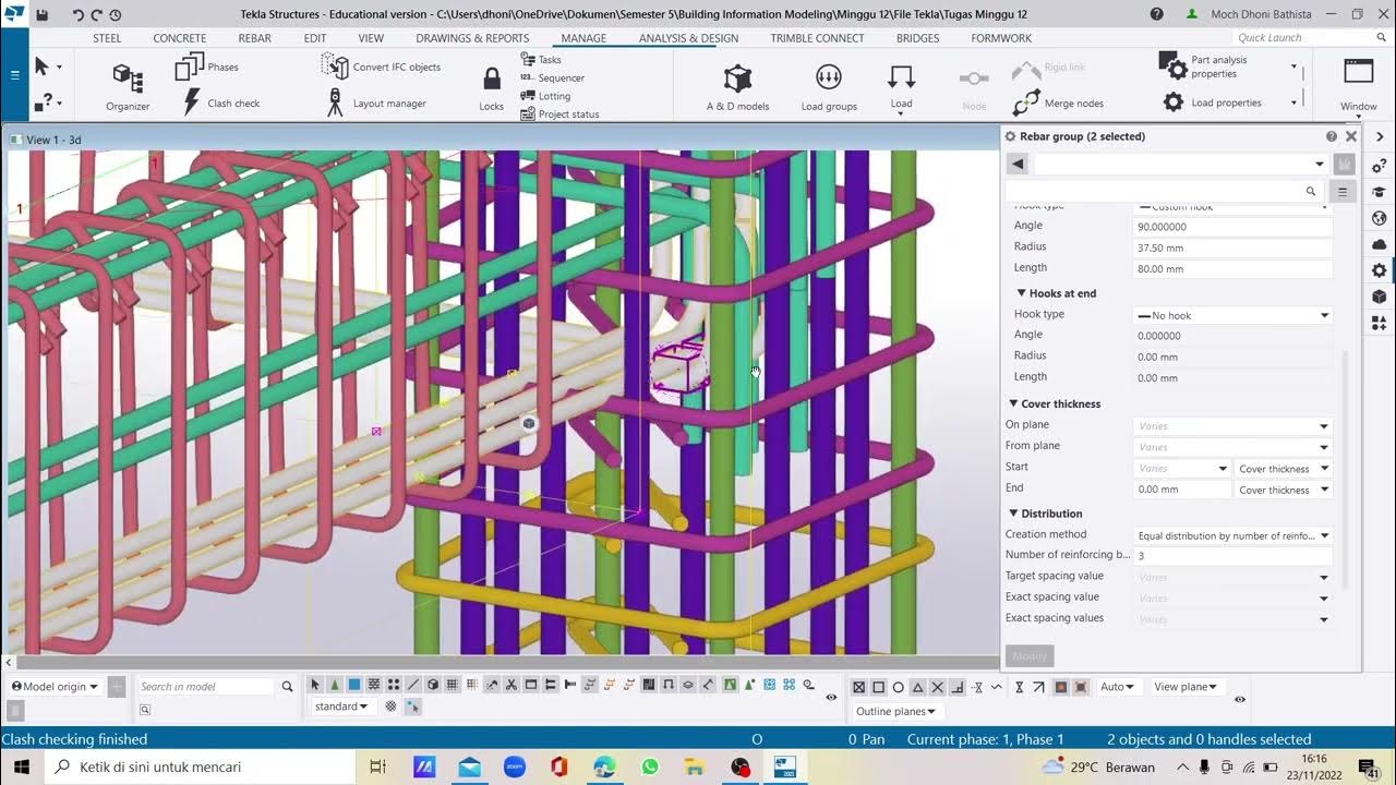 Tutorial Clash Detection dengan Tekla Structures - YouTube