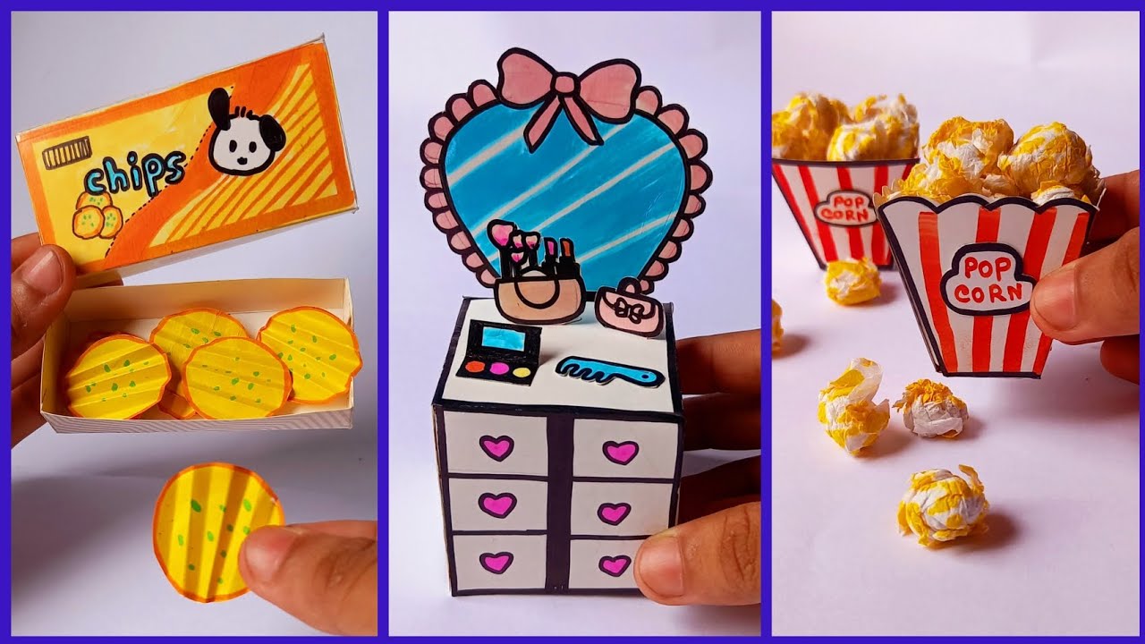 Paper craft ideas। Miniature craft। easy craft ideas। How to make ...