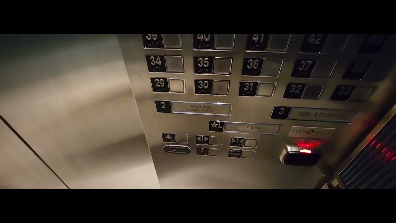 Otis Traction Elevator At Vdara Hotel In Las Vegas, NV - YouTube