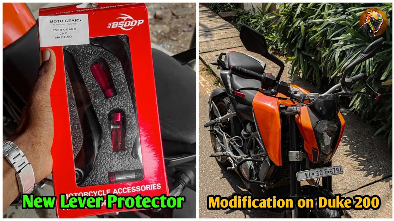 Lever Protector Installing on Duke 200 Bs3 Malayalam | BSDDP Lever ...