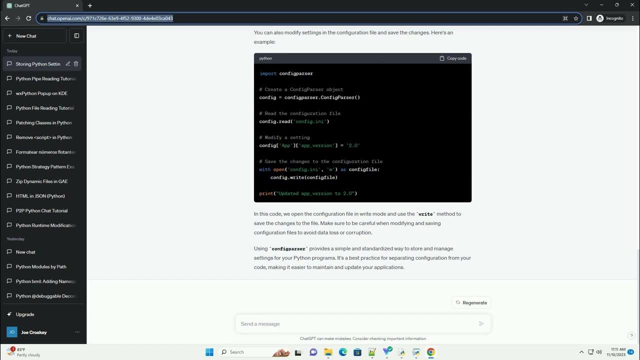 What s the official way of storing settings for Python programs - YouTube