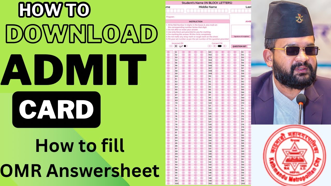 How to download admit card and fill ***OMR Answer sheet of Kathmandu ...