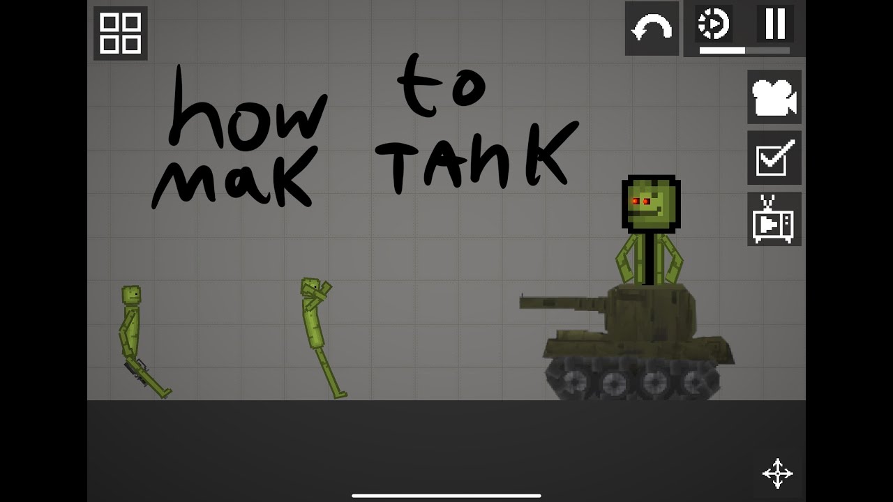 How to make a Tank that Shoots & Very Useful tip in Melon playground ...