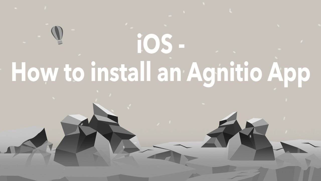 iOS - How to install an Agnitio App - YouTube