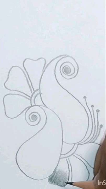 How To Draw Beautiful Mehndi Design (Easy Design) 😍 #mehndidesign - YouTube