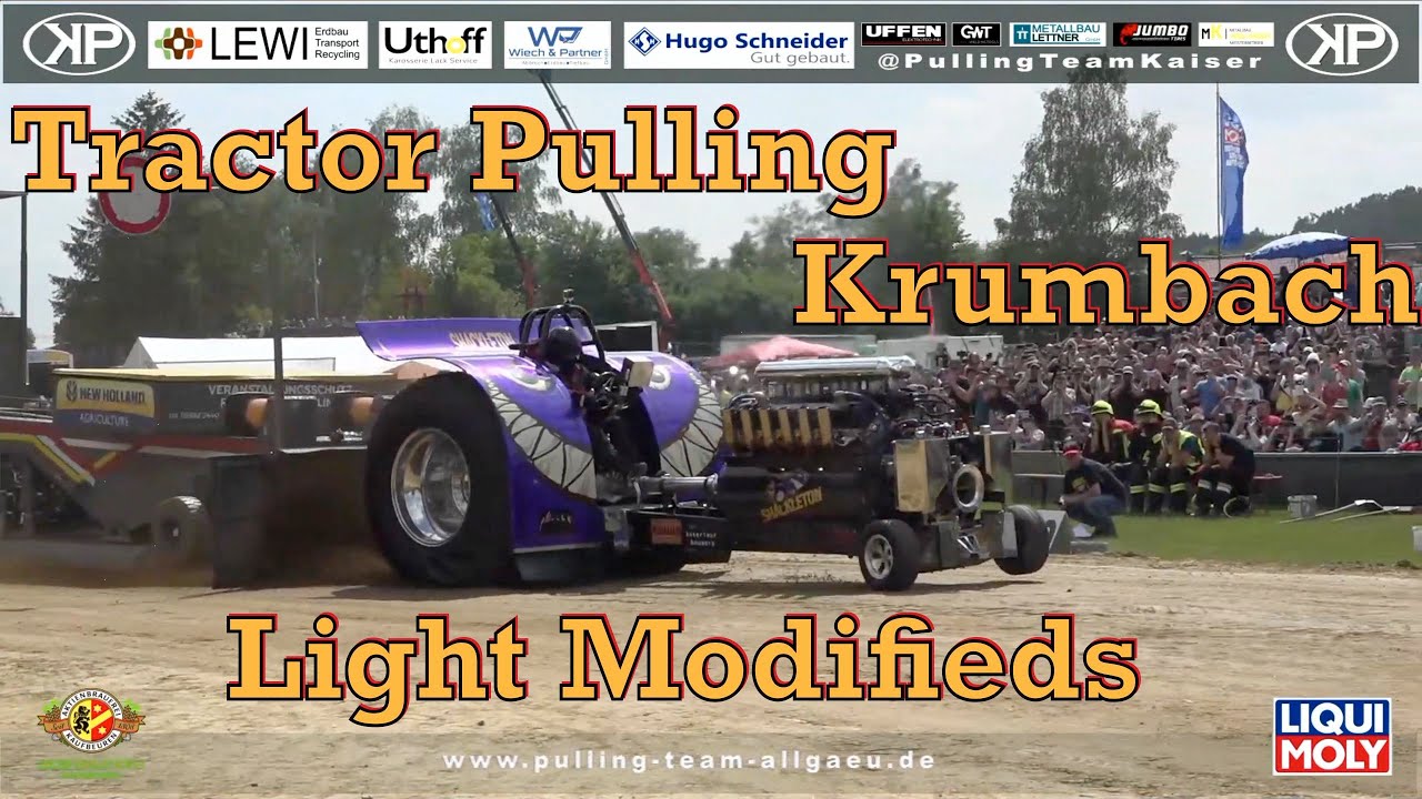 Light Modifieds - Tractor Pulling Krumbach 2023 - YouTube