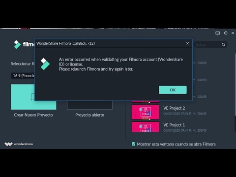 Solución Filmora 9 "An error ocurred when validating" septiembre 2020 ...