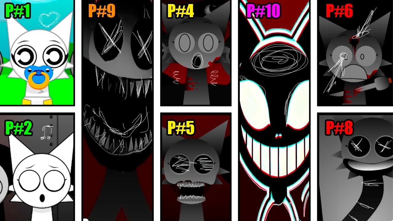 All Phases in Incredibox Sprunki! Phase 2-3 VS Phase 4-5 VS Phase 6-7 ...