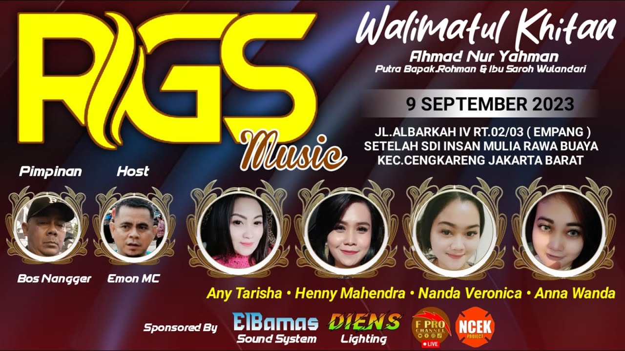 LIVE RGS MUSIC - 9 SEPT 2023 | F PRO CHANNEL - YouTube
