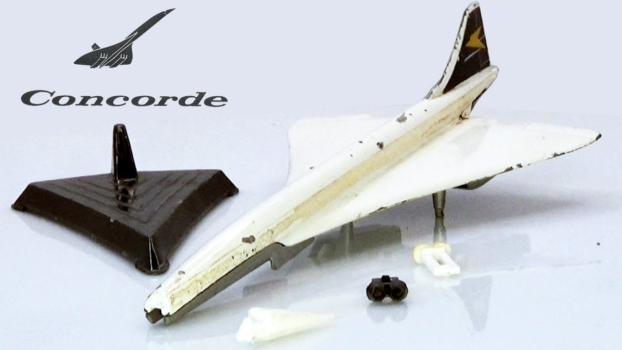 Corgi Concorde Boac. Renowacja modelu odlewanego samolotu. - YouTube