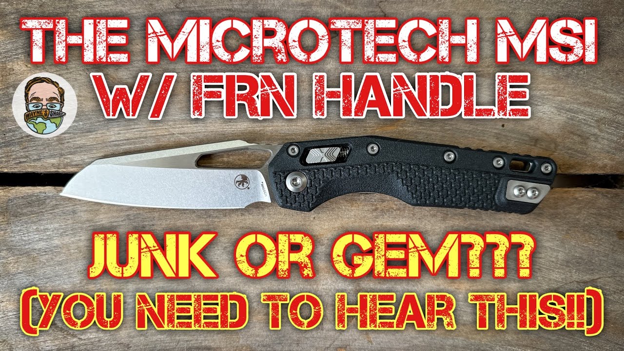 Unboxing the Microtech MSI EDC knife with FRN handle. YOU NEED TO HEAR ...