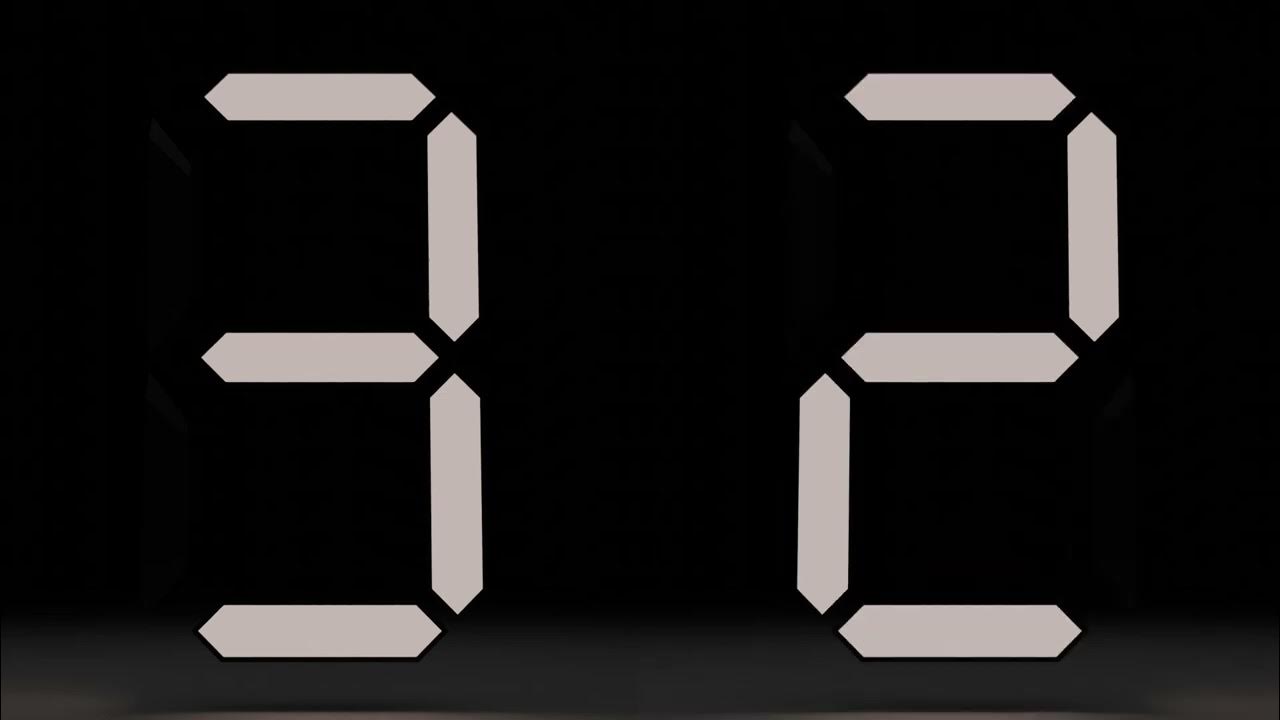 1min 7 segment display animation in blender - YouTube
