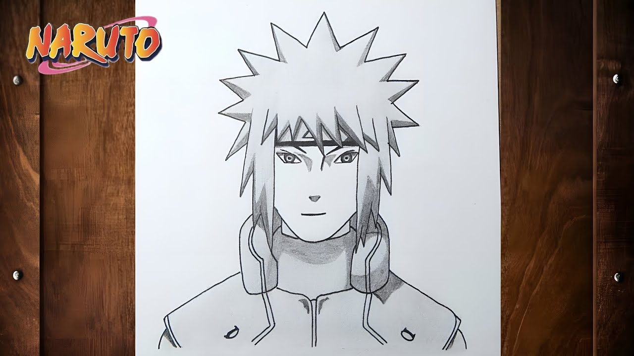 Easy to draw anime tutorial || how to draw Minato Namikaze step by step ...