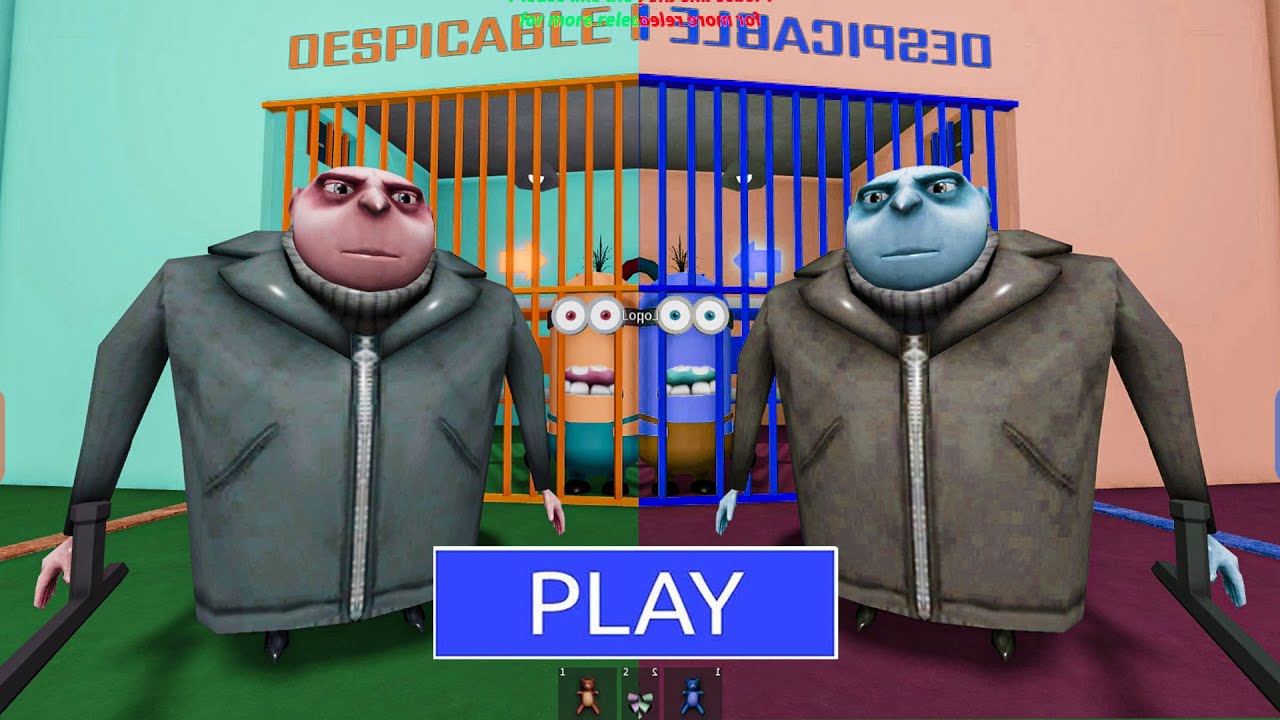 DESPICABLE ME 4 MINIONS BARRY'S PRISON RUN! SCARY OBBY Full Gameplay # ...