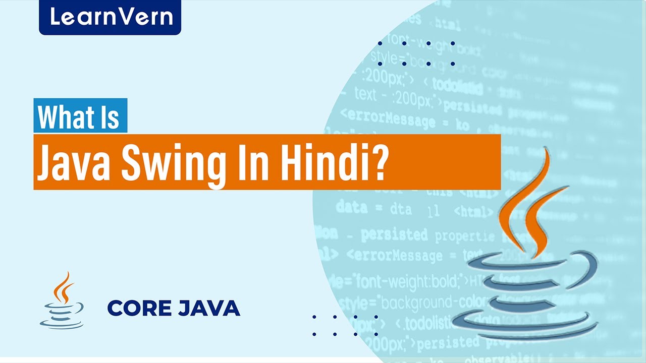 What Is Java Swing In Hindi Learnvern Youtube