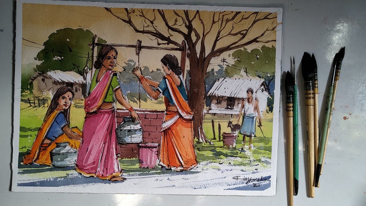 PART -1 figurative composition /BFA Practical test/ paniharin ...