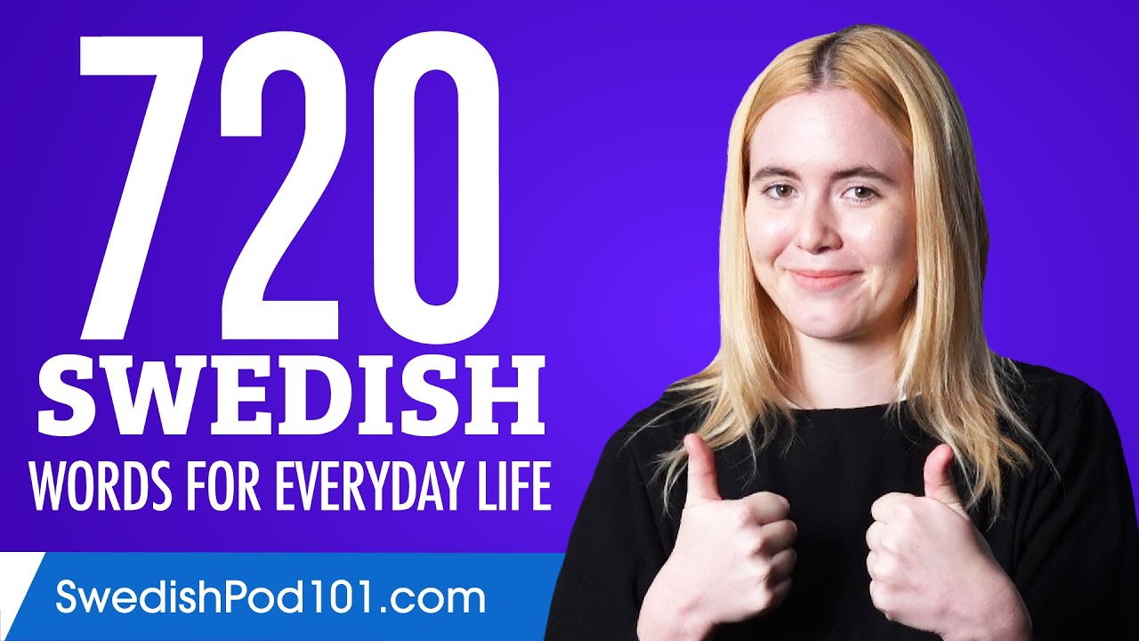 720 Swedish Words for Everyday Life - Basic Vocabulary #36 - YouTube