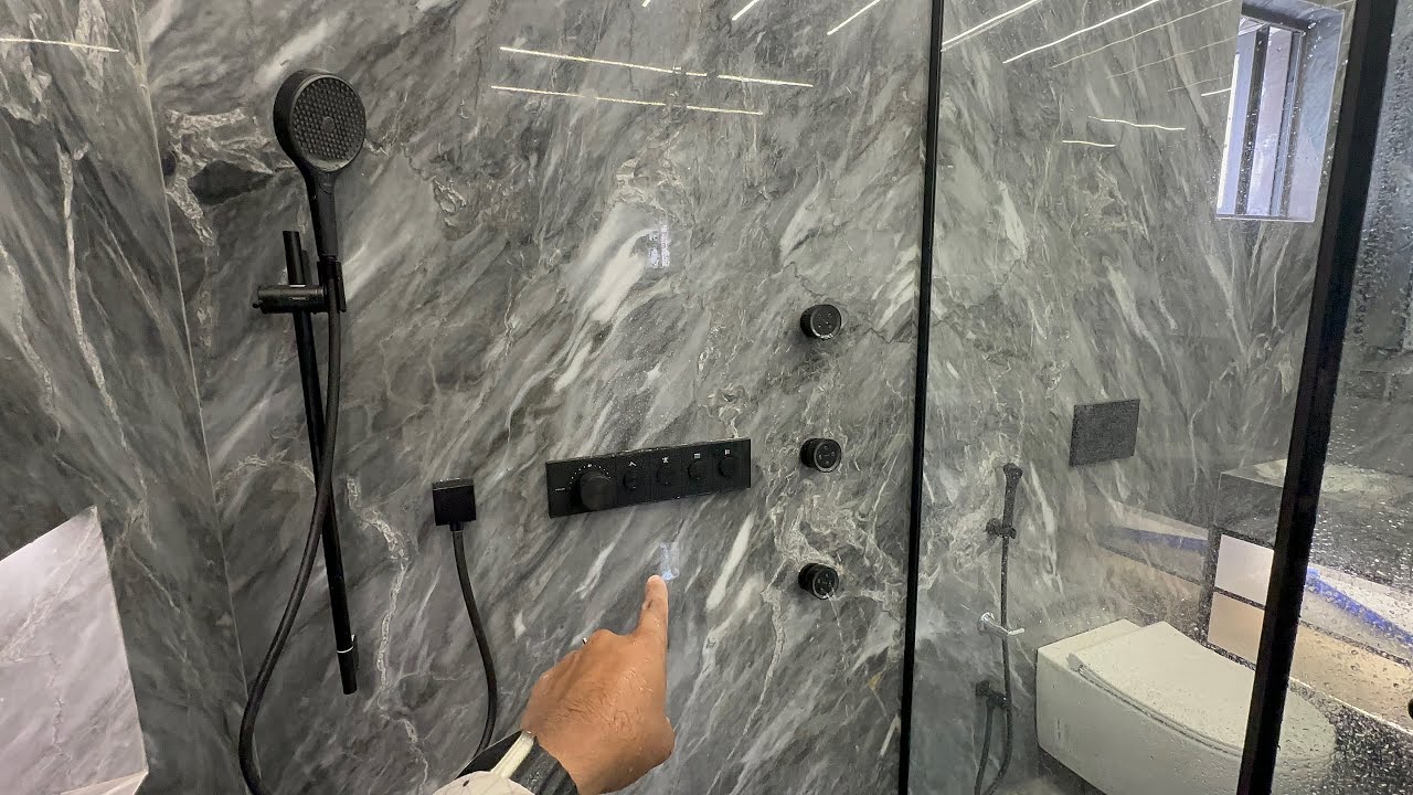 Black Anthem valve upper part and body jet fitting || 26299IN-BL - YouTube