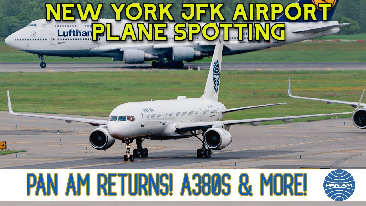 EPIC! Plane Spotting from TWA Hotel at JFK Airport. Pan Am Returns ...