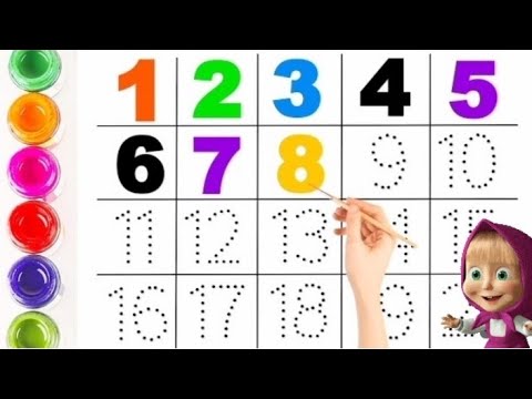 Count and learn numbers 1-20, learn numbers in JUST 5 MINUTES! #colors ...