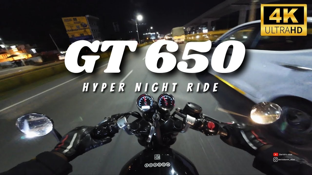 GT 650 VS Street Triple 765 R | Highway Night Ride 🚀 | Hyper Riding # ...