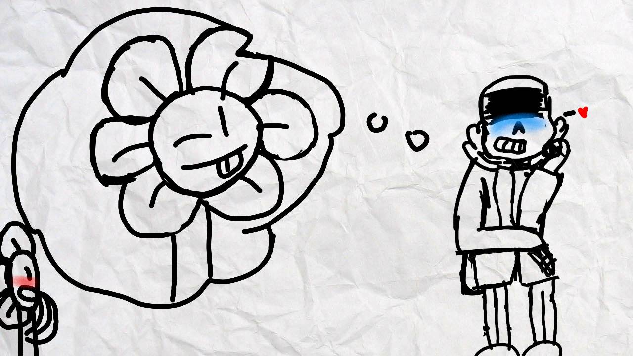 Sans x Flowey thing - YouTube