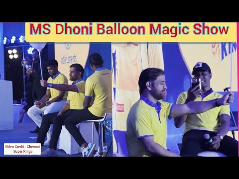 ms dhoni magic show with Bravo | ms dhoni balloon magic | Magic show | ms dhoni whatsapp status #csk