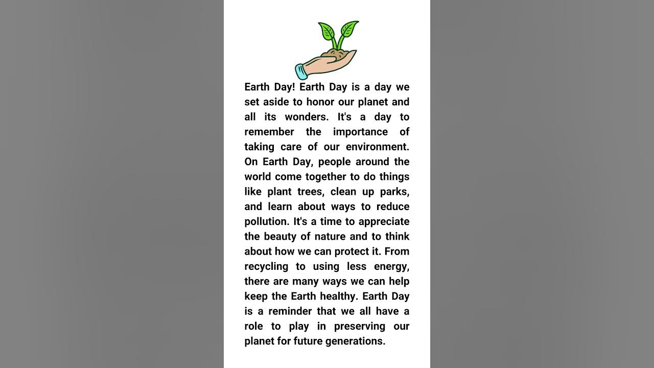 Earth Day - YouTube