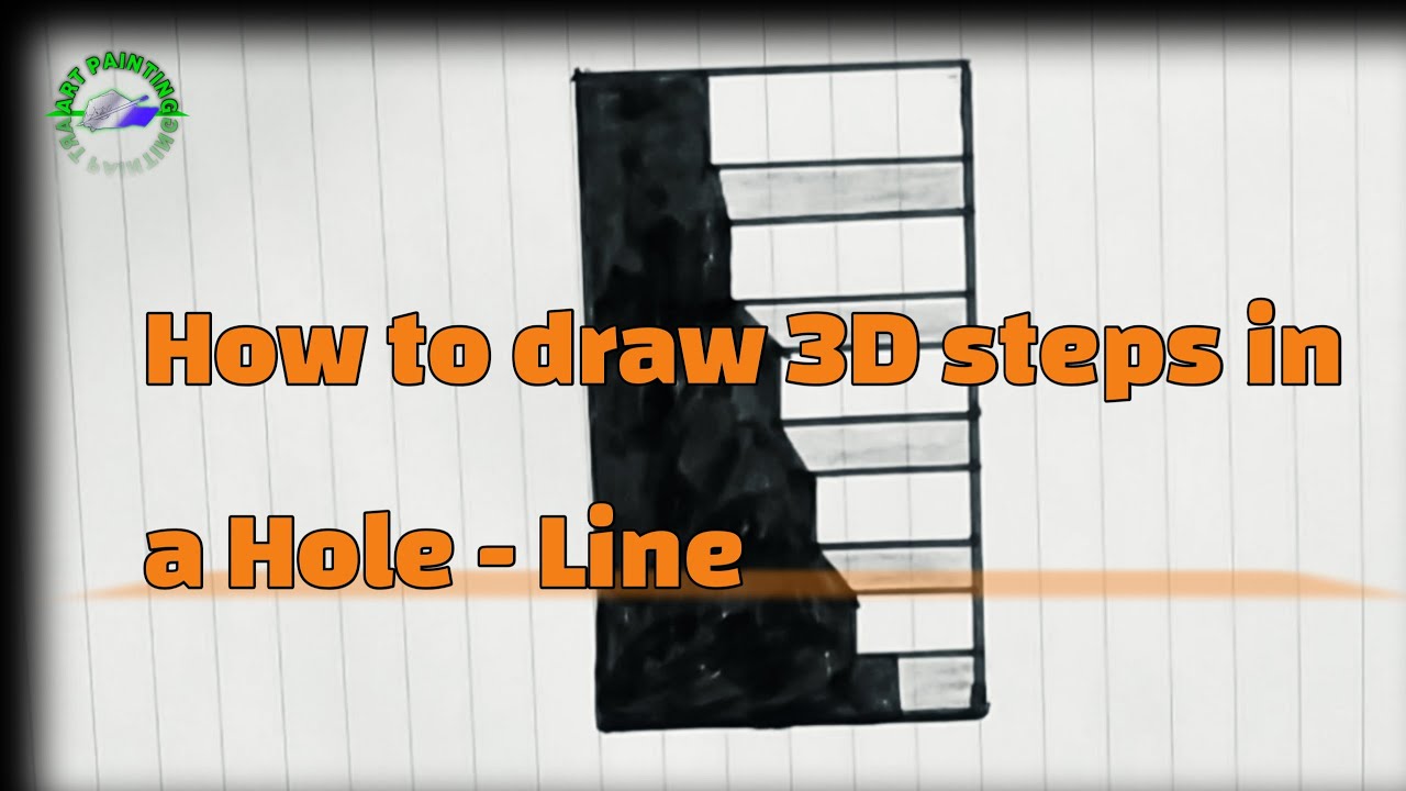 How to draw 3D steps in a Hole - Line... - YouTube