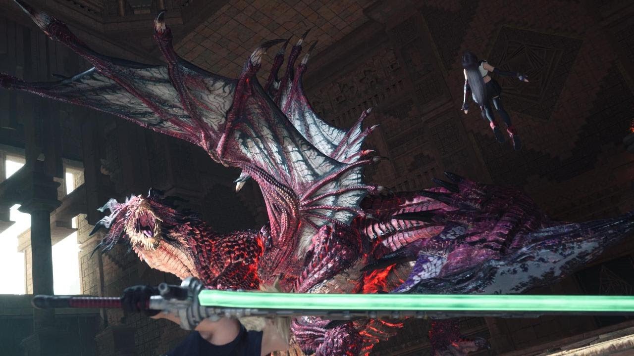 FINAL FANTASY VII REBIRTH BOSS BATTLE: RED DRAGON (Dynamic Difficulty ...