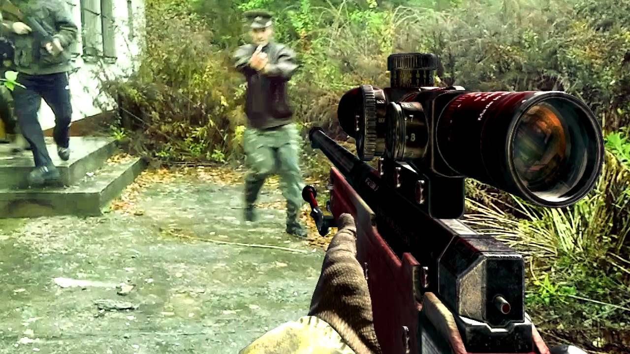 Quick scoping in real life - YouTube