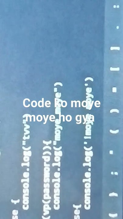 #moye moye # coding - YouTube