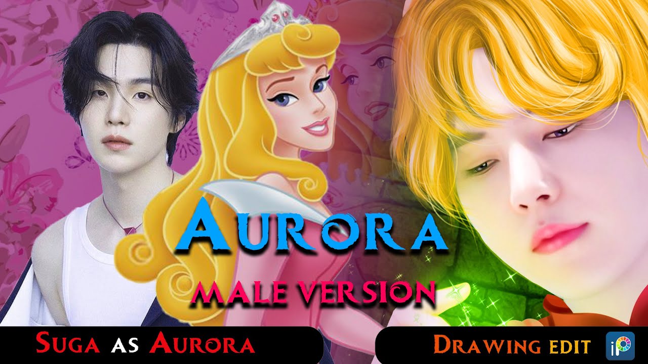 BTS Suga as Disney's Aurora Male Version | BTS Min Yoongi as Sleeping ...